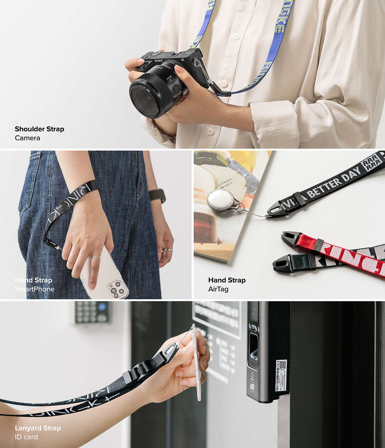 RINGKE® BUCKLE BASE (6-Pack) for Ringke Hand Strap Shoulder Strap ...