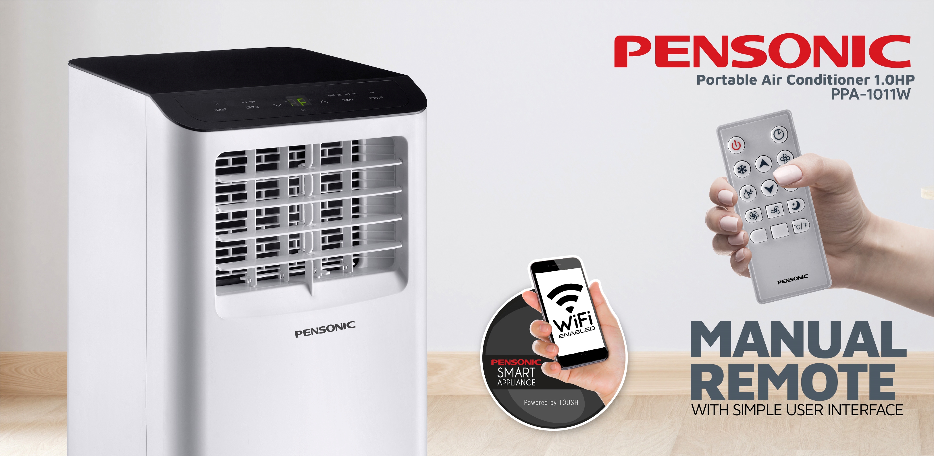 Pensonic Smart Wifi Portable Air Cond 1.0HP PPA-1011W Air Conditional ...