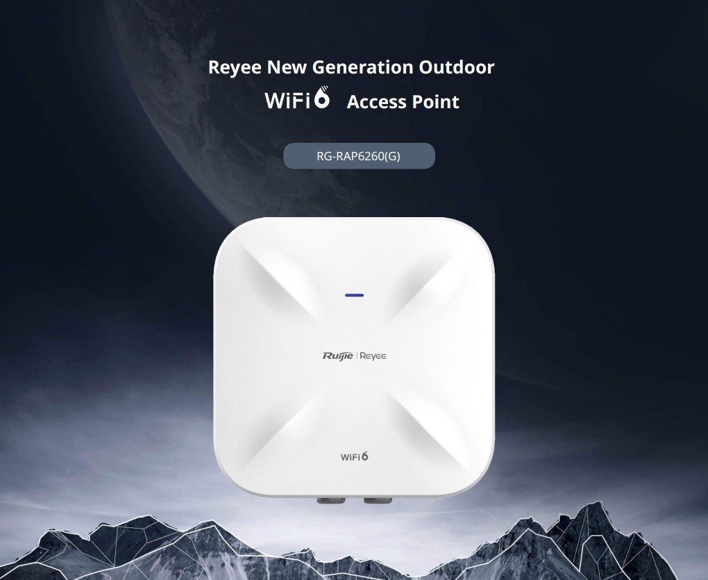 Ruijie AX1800 Wifi WiFi 6 Dual Band Gigabit Outdoor Weatherproof AP ...
