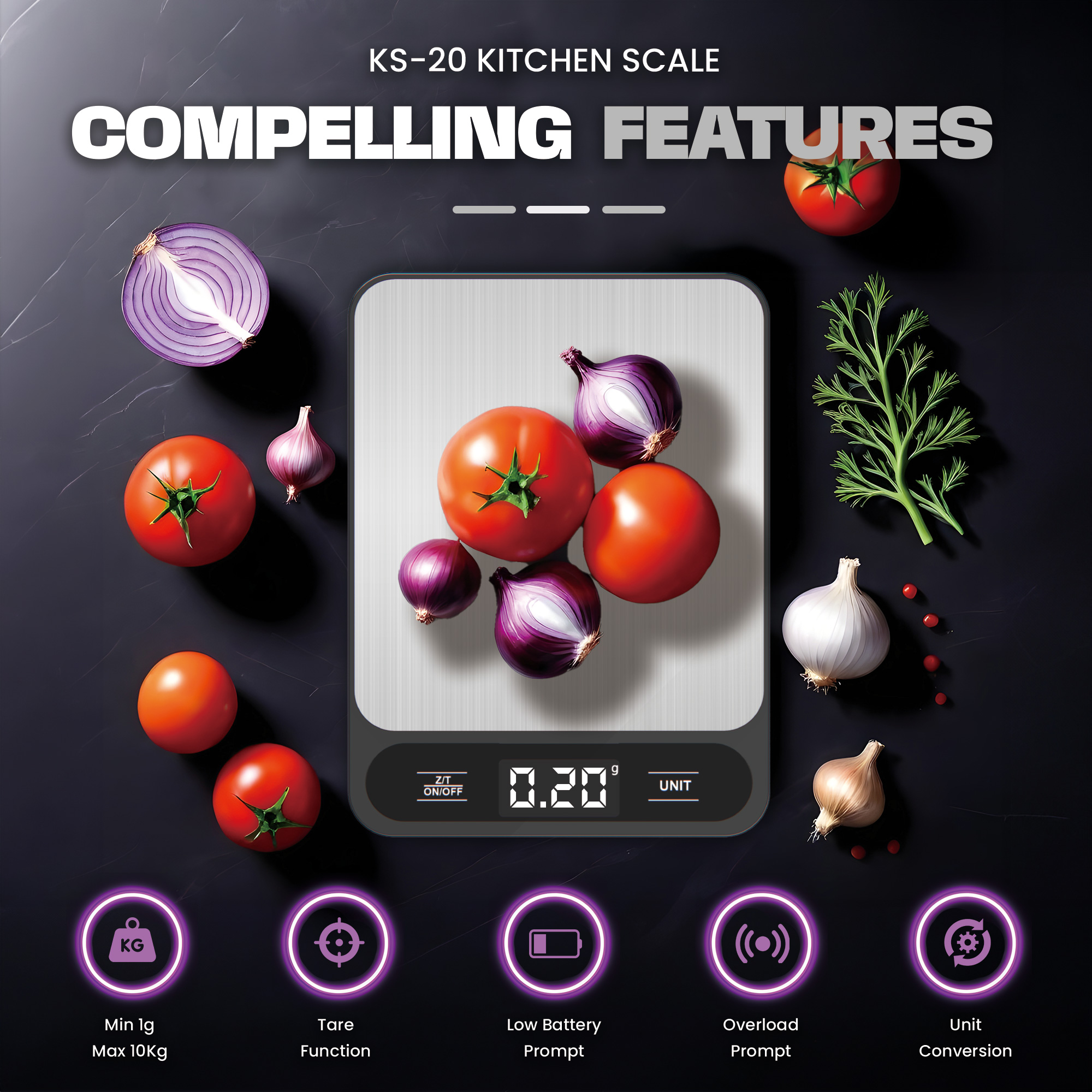 Russell Taylors Stainless Steel Kitchen Scale (10kg-1g) KS-20 | Shopee Malaysia