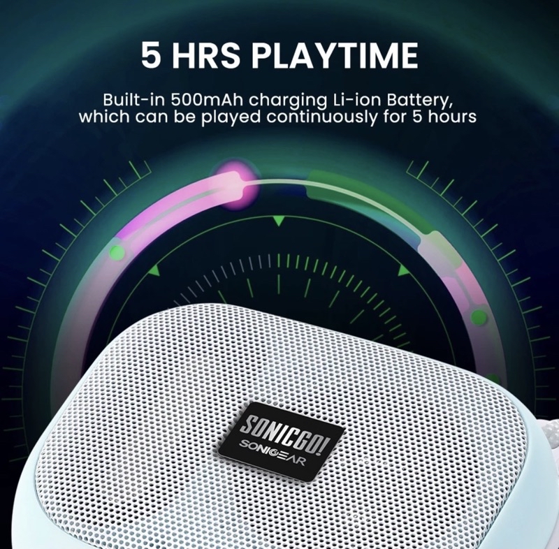 SonicGear SonicGo 101 Aqua Bluetooth v5.3 Portable Speaker IPX 7 ...