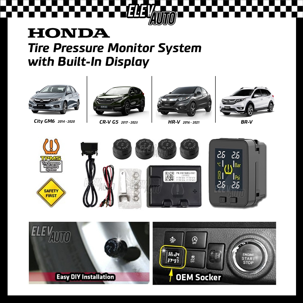 HONDA TOYOTA PERODUA NISSAN MITSUBISHI TPMS Tire Pressure Monitor ...