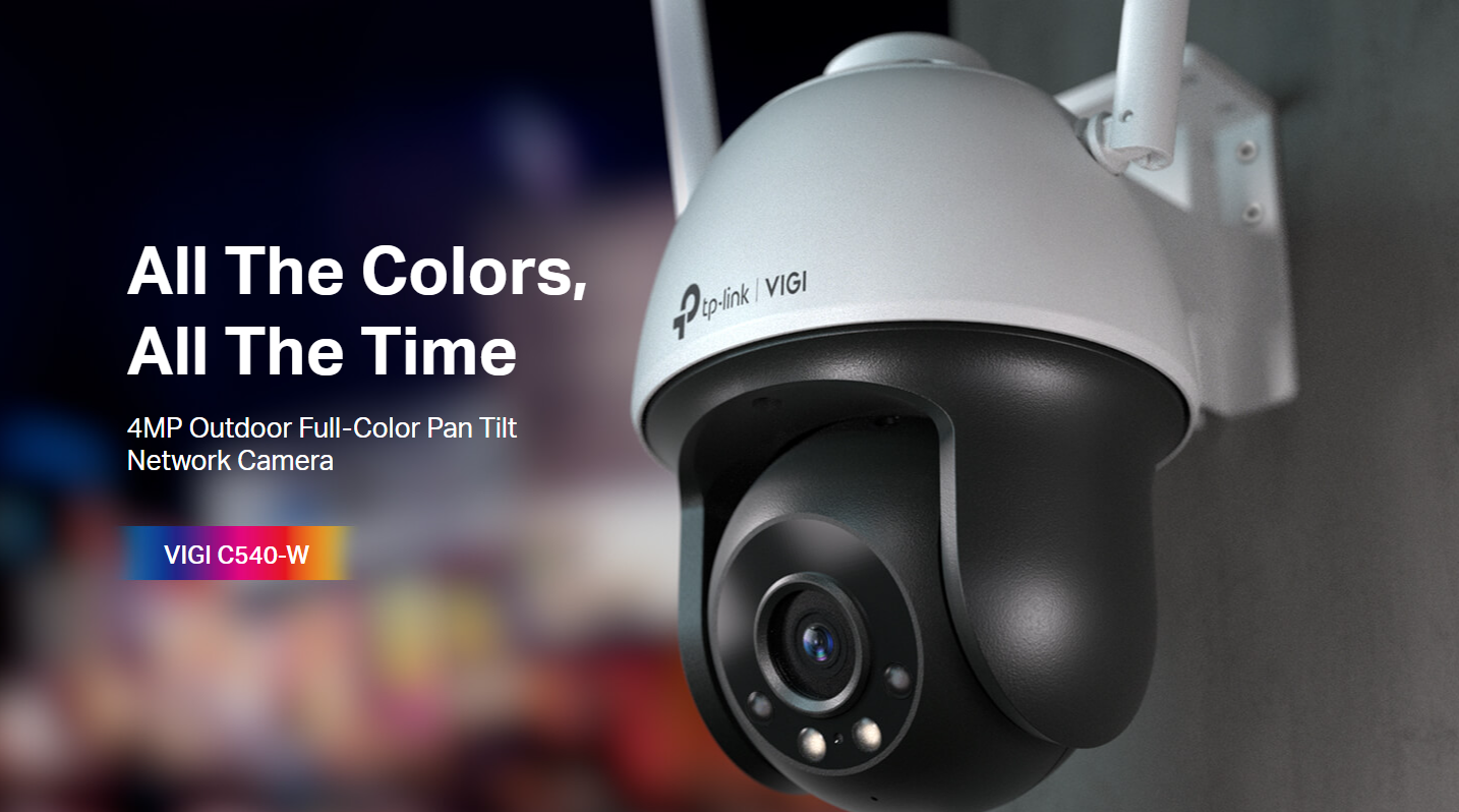 TP-Link Vigi C540-W / C540-4G Wireless Outdoor Full Colour Pan Tilt ...