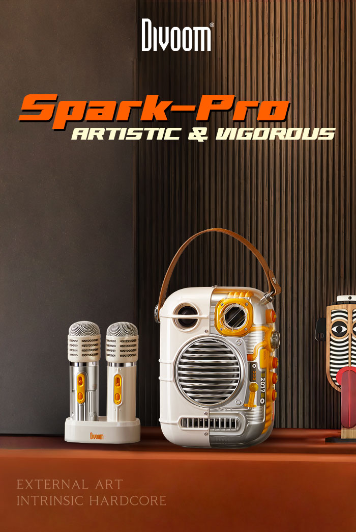 [READY STOCK] Divoom Spark-Pro 80W Dual Mic Karaoke & Bluetooth Speaker ...
