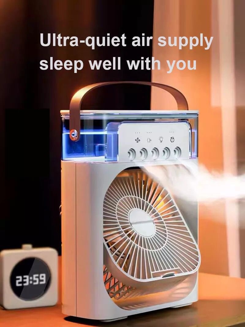XIAOMI Air Cooler Fan 6 Inches Air Conditioner Cooling Fan With 5 ...