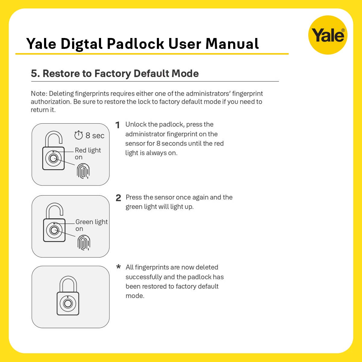 Yale Digital Bicycle Lock_Black YDBL-B - IP65/ Micro USB Cable/ 20 ...