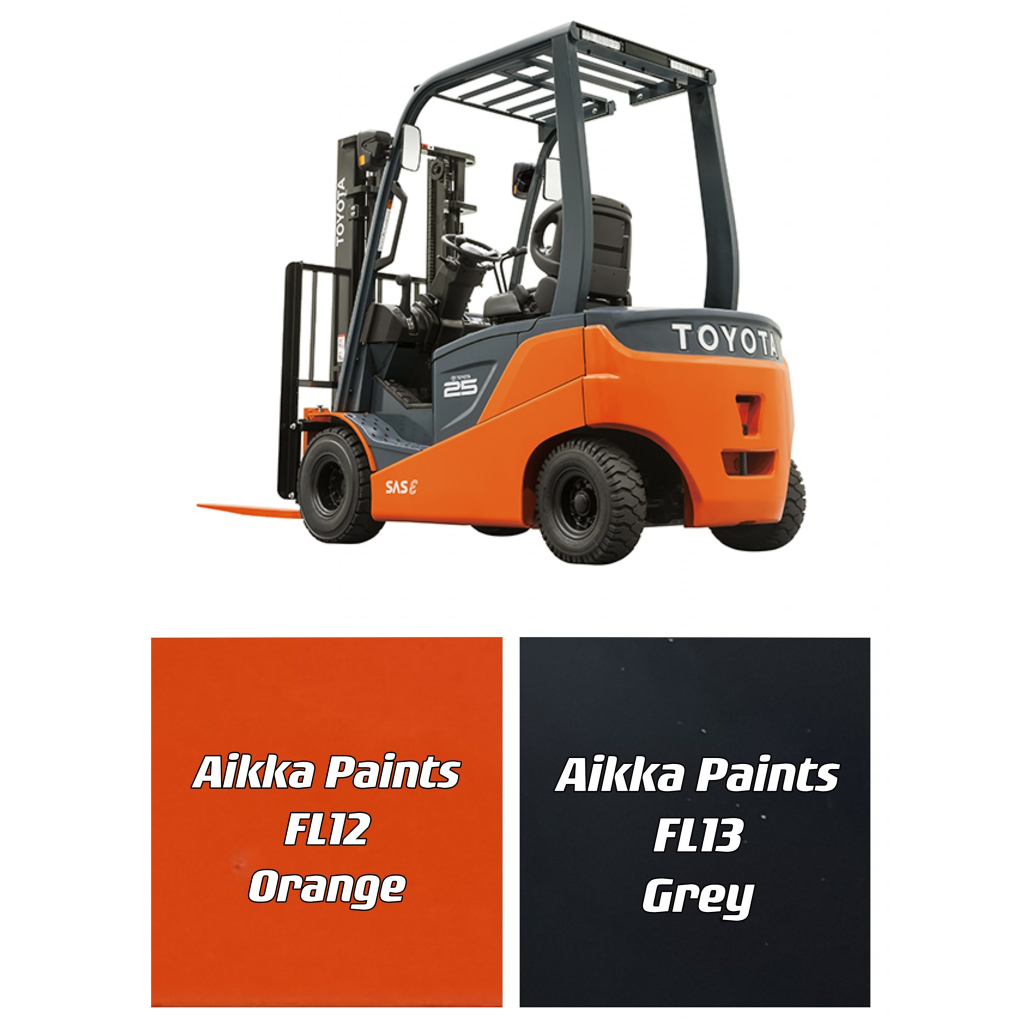 2K Paint 【 AIKKA Toyota Forklift Paint 】FL12 Orange & FL13 Grey Colour ...