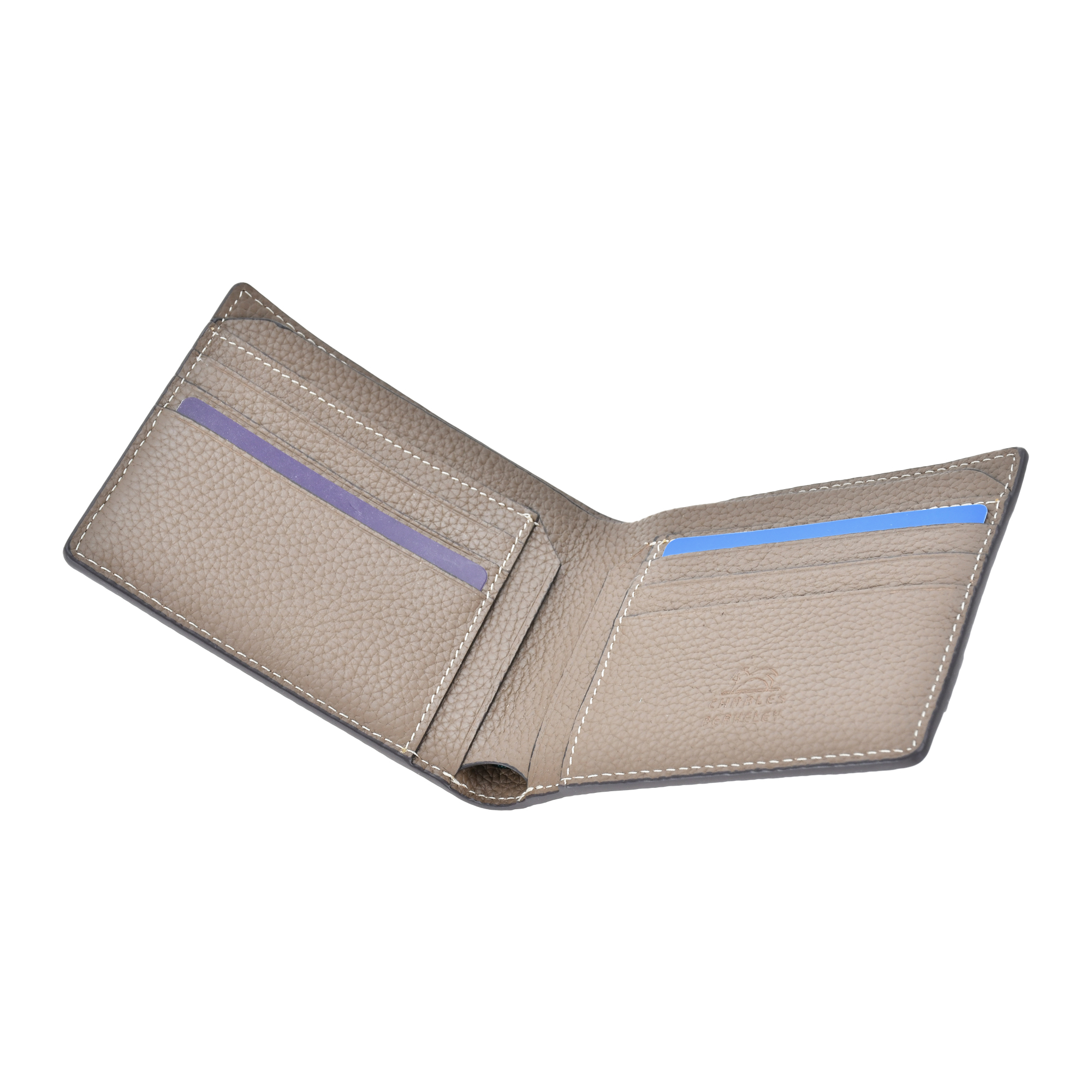 Charles Berkeley Hemsley Men's Wallet Genuine Leather Wallet Bi-Fold ...