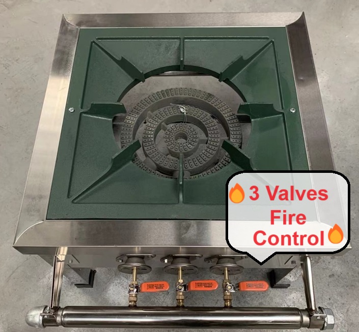 SINGLE BURNER DAPUR HIGH PRESSURE KWALI RANGE/猛火单圈炒炉 KUAT API 重型炉 ...