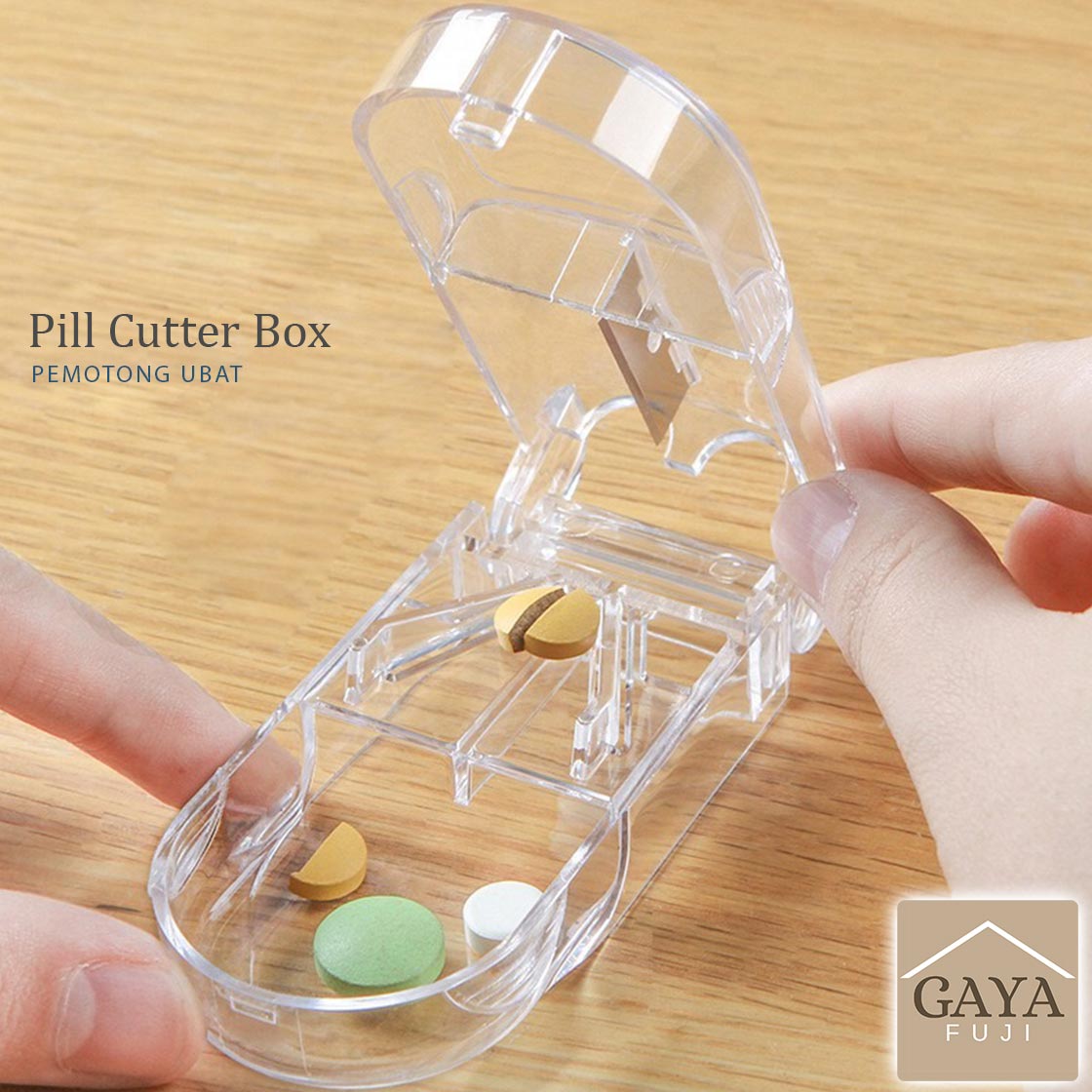Pemotong Ubat / Portable Medicine Pill Cutter Box/ Pill Splitter ...