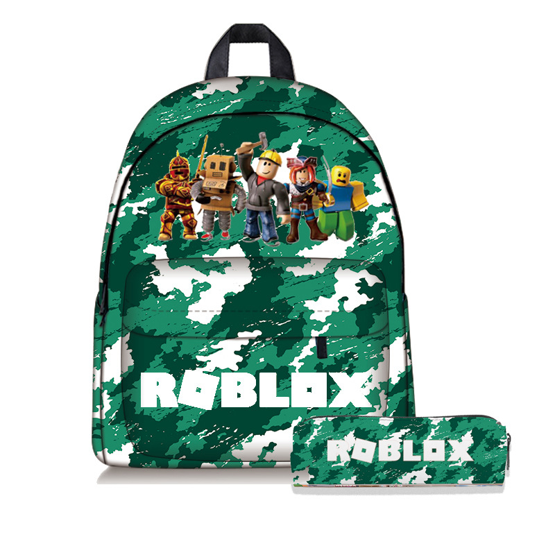 Roblox Beg Sekolah Kid's School Bag Travel Backpack For Kanak-kanak ...