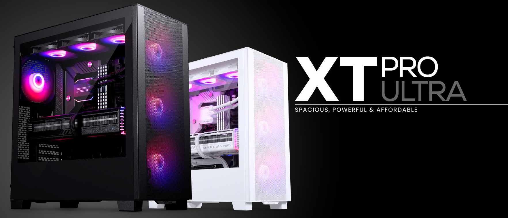 PHANTEKS XT PRO / XT PRO ULTRA DRGB MID-TOWER ATX CASE TG BLACK / WHITE ...