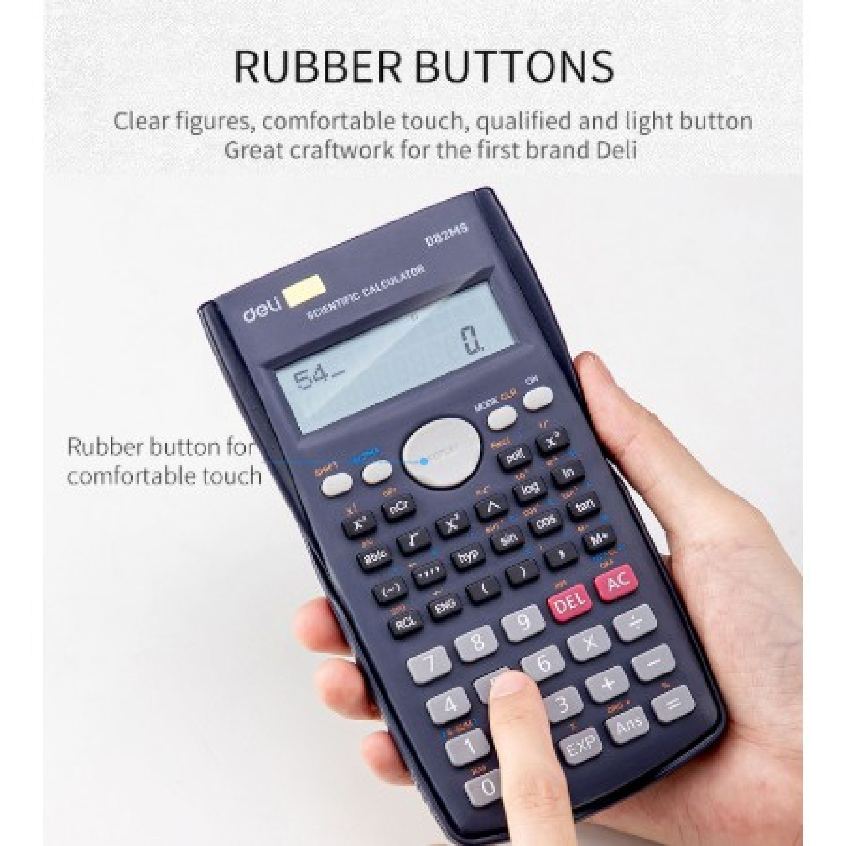 Deli Scientific Calculator Problem-Solving With Slide Cover 240 ...