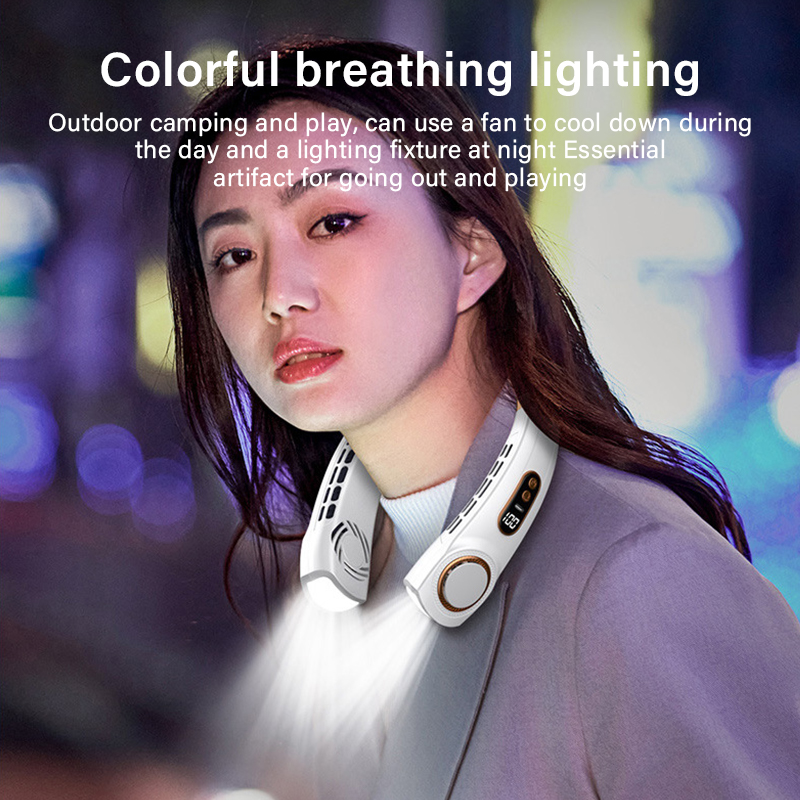 Portable Neck Fan Electric Wireless Fan Usb Rechargeable Mini /Kipas ...