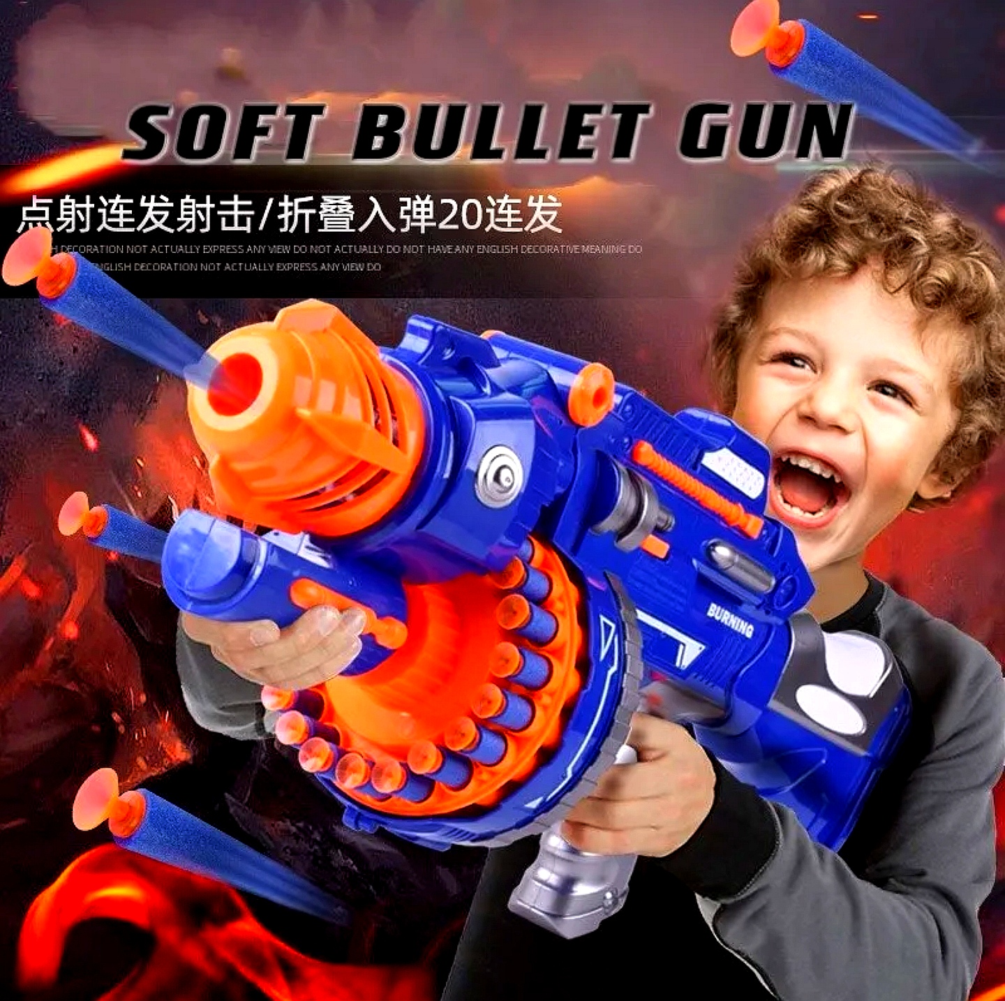 Soft Bullet Gun Blaster For Kid Or Adults /pistol peluru lembut ...