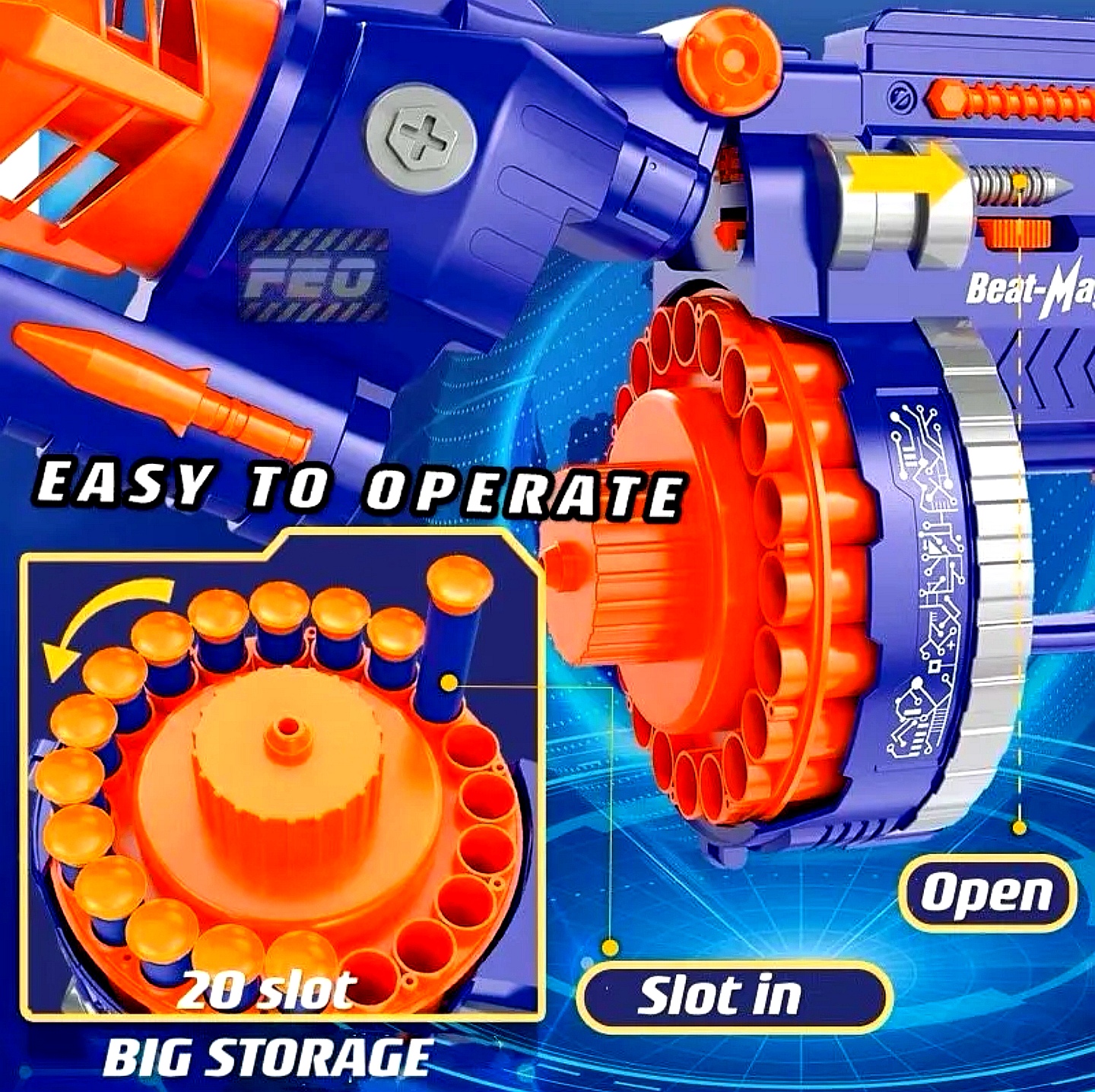 Soft Bullet Gun Blaster For Kid Or Adults /pistol peluru lembut ...