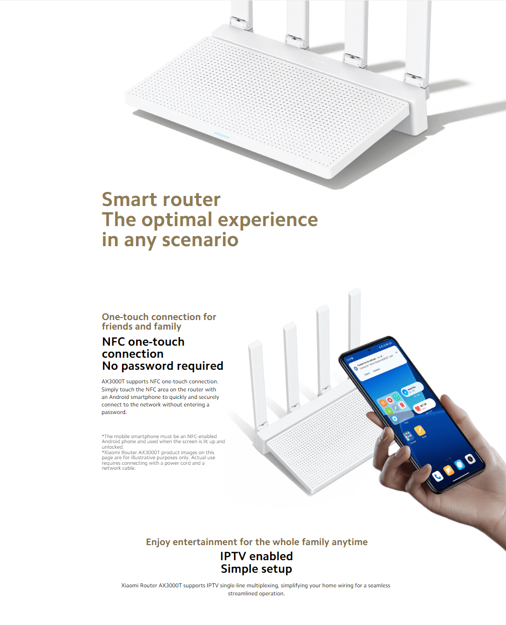 (Global)Xiaomi Router AX3000T Wifi 6 IPTV NFC Mesh 5Ghz Gigabit ...
