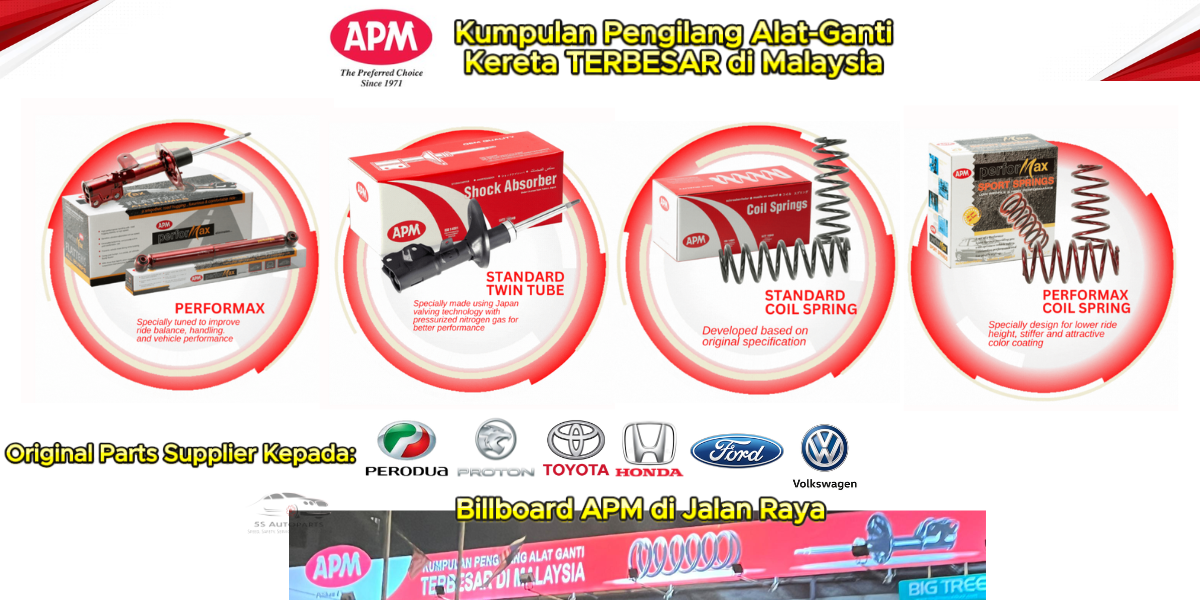 APM Proton Waja All Models Standard Coil Spring Front (Depan) & Rear ...