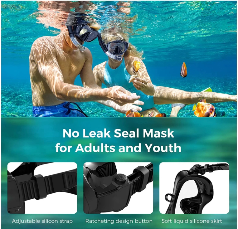 Gopro Mount Low Volume Diving Mask Tempered Glass Freedive Mask J-type ...