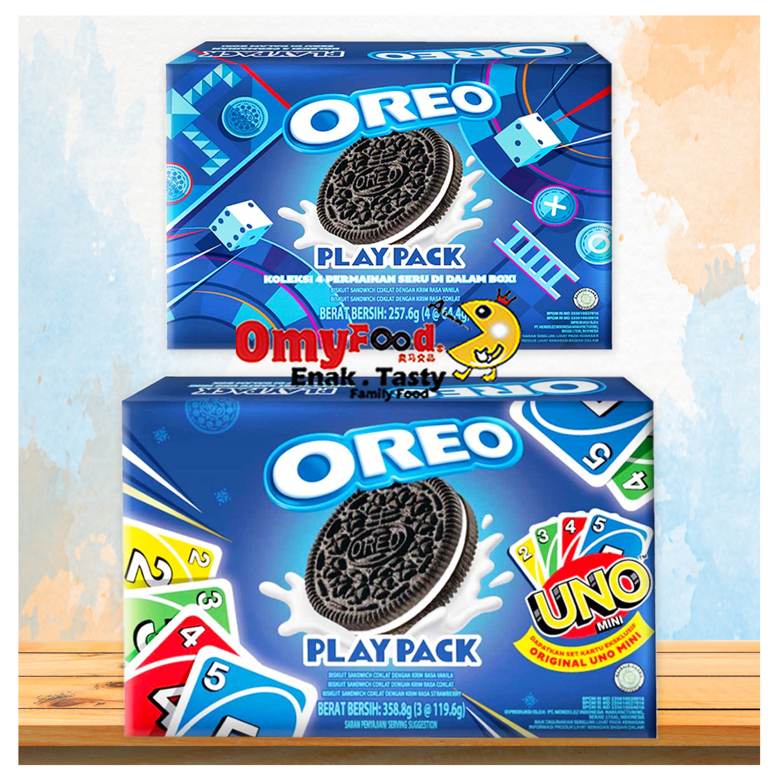 64.4g / 119.6g Oreo Play Pack [Multi Board Games / Uno][OmyFood ...