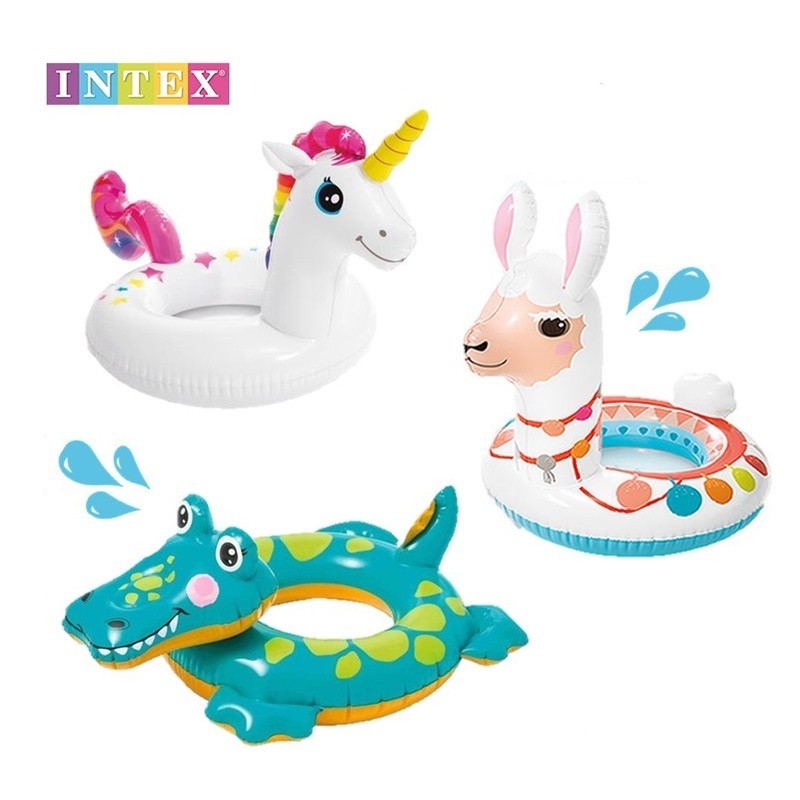 INTEX 58221 Baby Kids Satety Flamingo Big Animal Rings Children 3-6 ...
