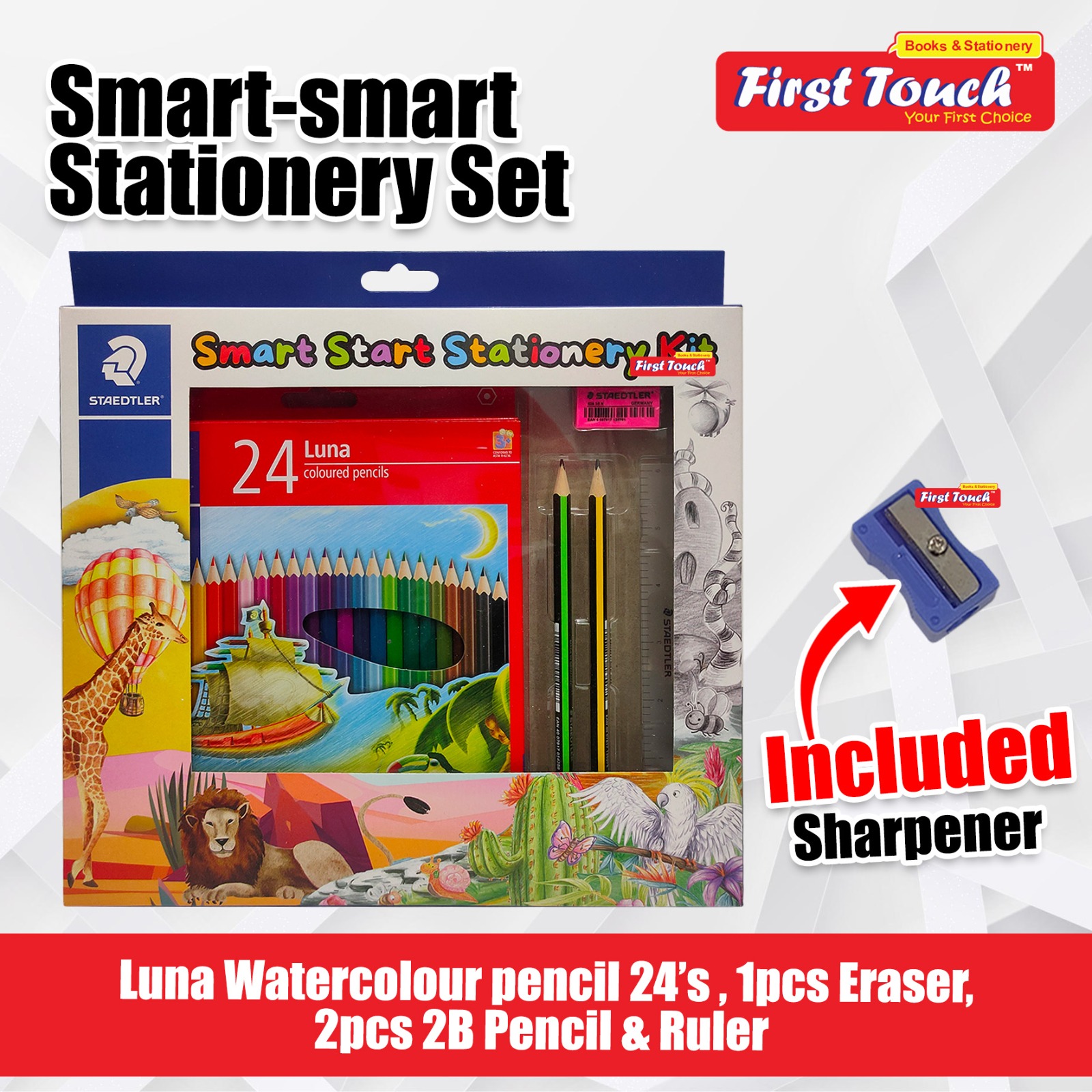 Staedtler Stationery Set Alat Tulis Writing Kid Student 文具套装 Colour ...