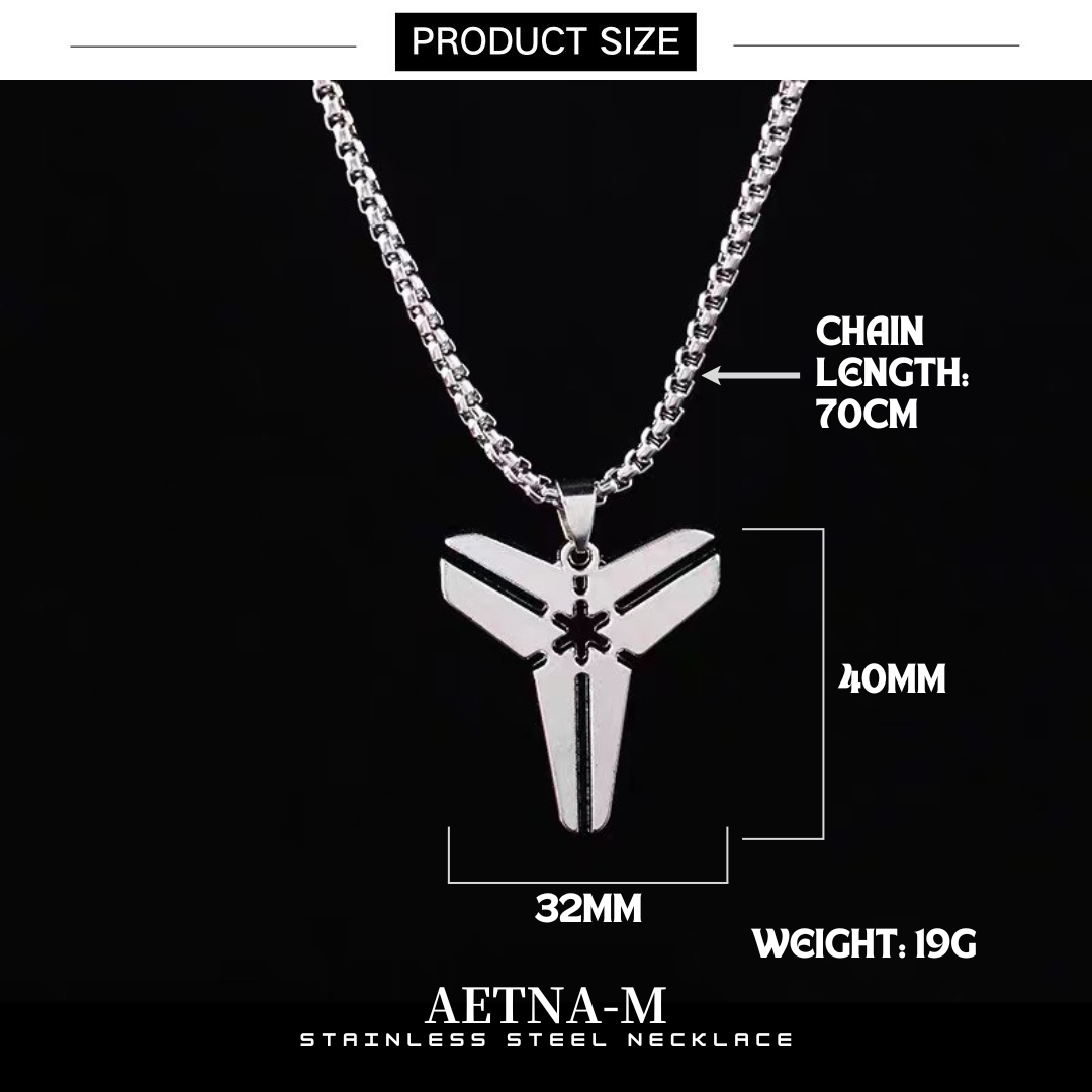 Commemorative Kobe Basketball Necklace Rantai Leher Male Star Necklace ...