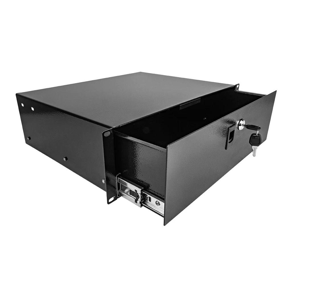 3U Server Rack Drawer 19" 19 Inch Standard Size Rack Mount Drawer Case ...