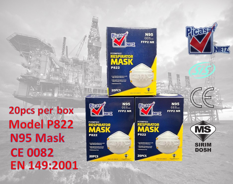 PICASAF NIETZ DUST MASK N95 WITH (SIRIM AND DOSH) 5pcs/10pcs/20PCS ...