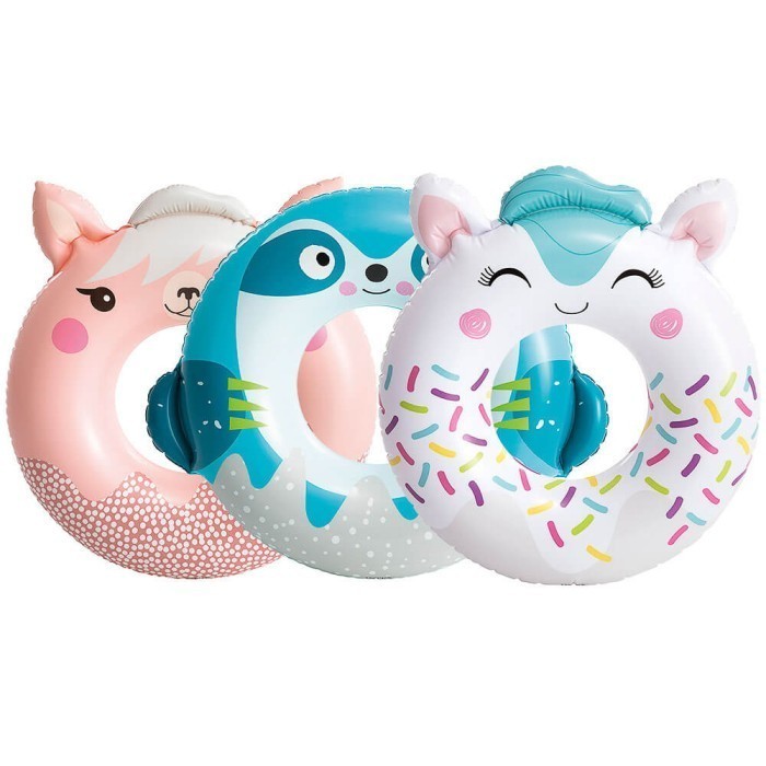 INTEX 59266 Cute Design Animal flummels Tubes Inflatable Round Pool ...