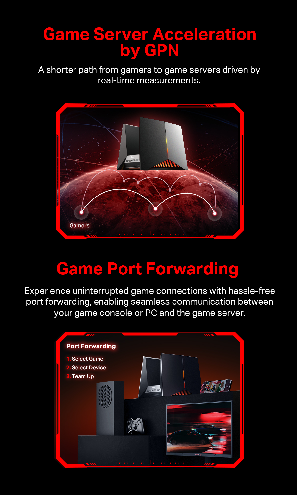 TP-Link Archer GE800 Wi-Fi 7 Gaming Router BE19000 With Tri-Band 2x 10G ...