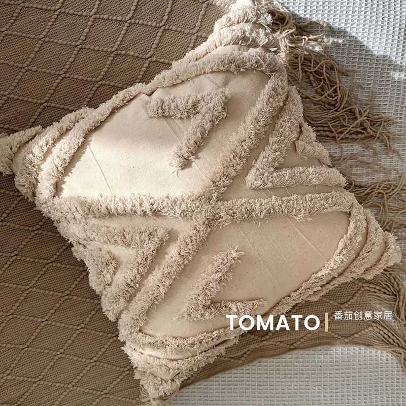 45cm x 45cm Premium Sofa Pillow Cover Designer Embroidery Tufted ...