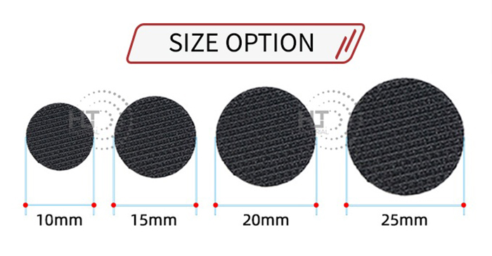 Self Adhesive Velcro Tape Round Dot Hook & Loop Velcro Dot 10mm/15mm ...