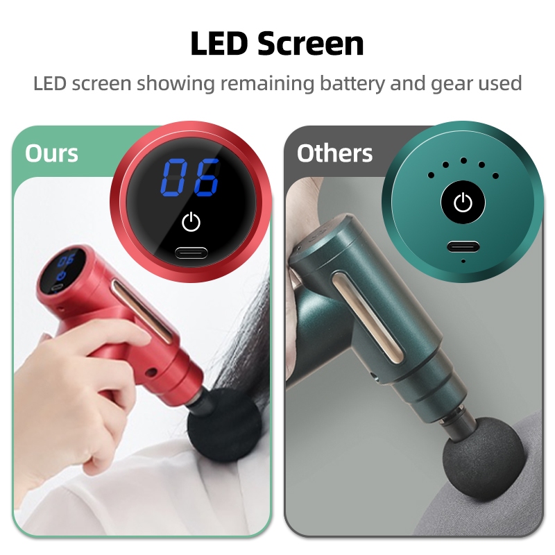 Mini Massage 6 Speeds With 4 Massage Heads mesin urut kaki Foot Neck ...