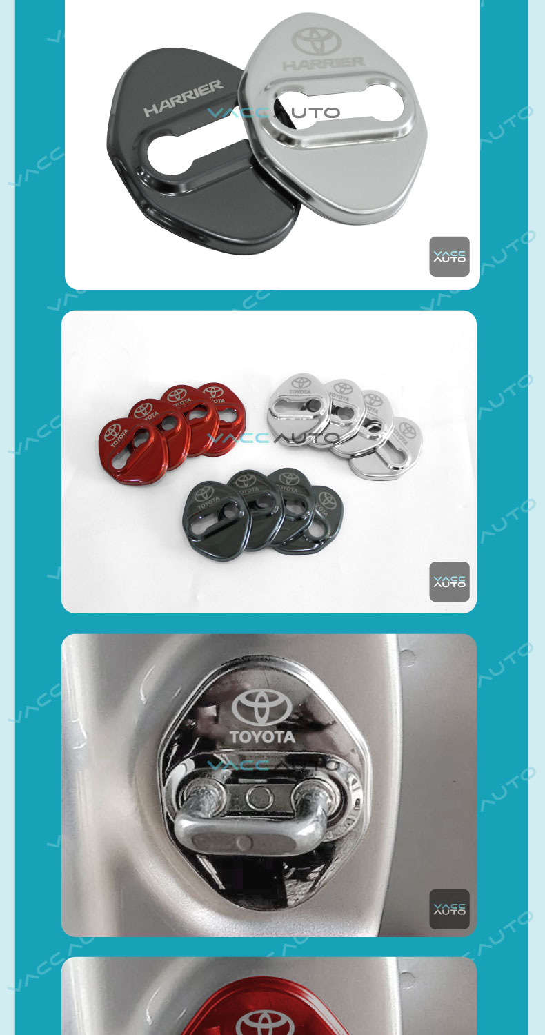 Toyota Harrier ZSU60 ZSU60 XU60 Custom Made Door Lock Steel Cover ...