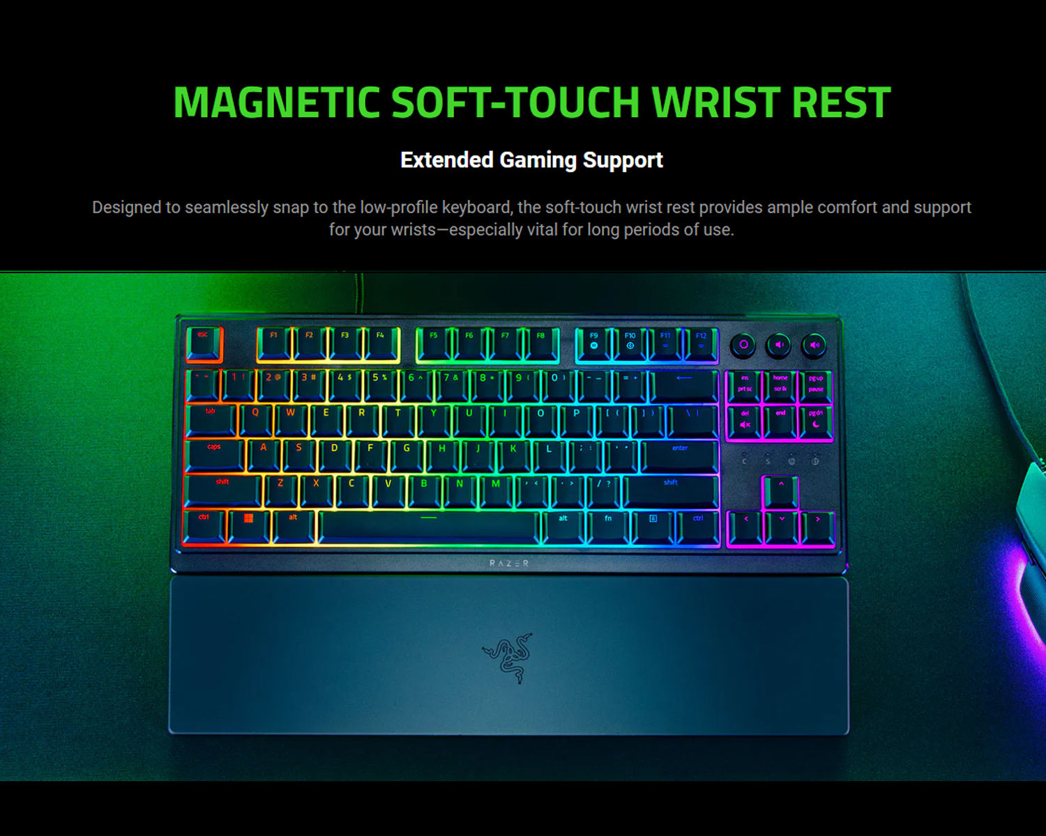 Razer Ornata V3 Tenkeyless / TKL Low-Profile Gaming Mechanical Membrane ...