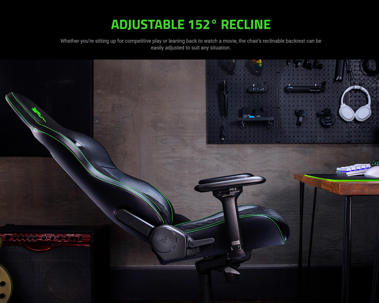 Razer Enki X Essential Gaming Chair for All-Day Comfort with Built-in ...