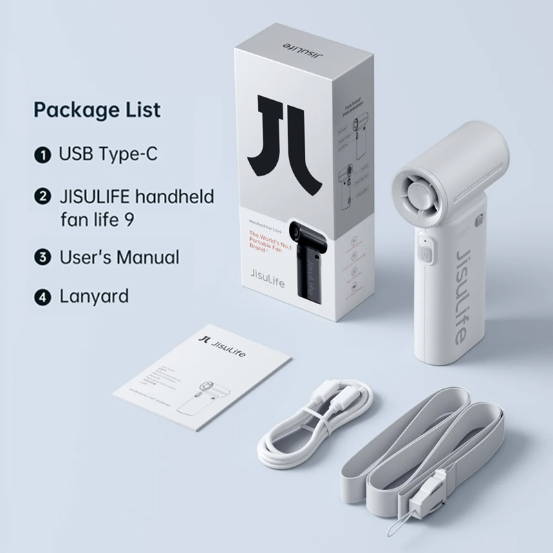 Jisulife Life 9 Portable Handheld Fan Life 9 5000mAh | Shopee Malaysia