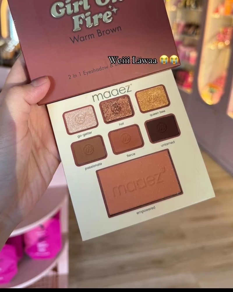 MAAEZ EYESHADOW PALLETE 2in1 | Shopee Malaysia