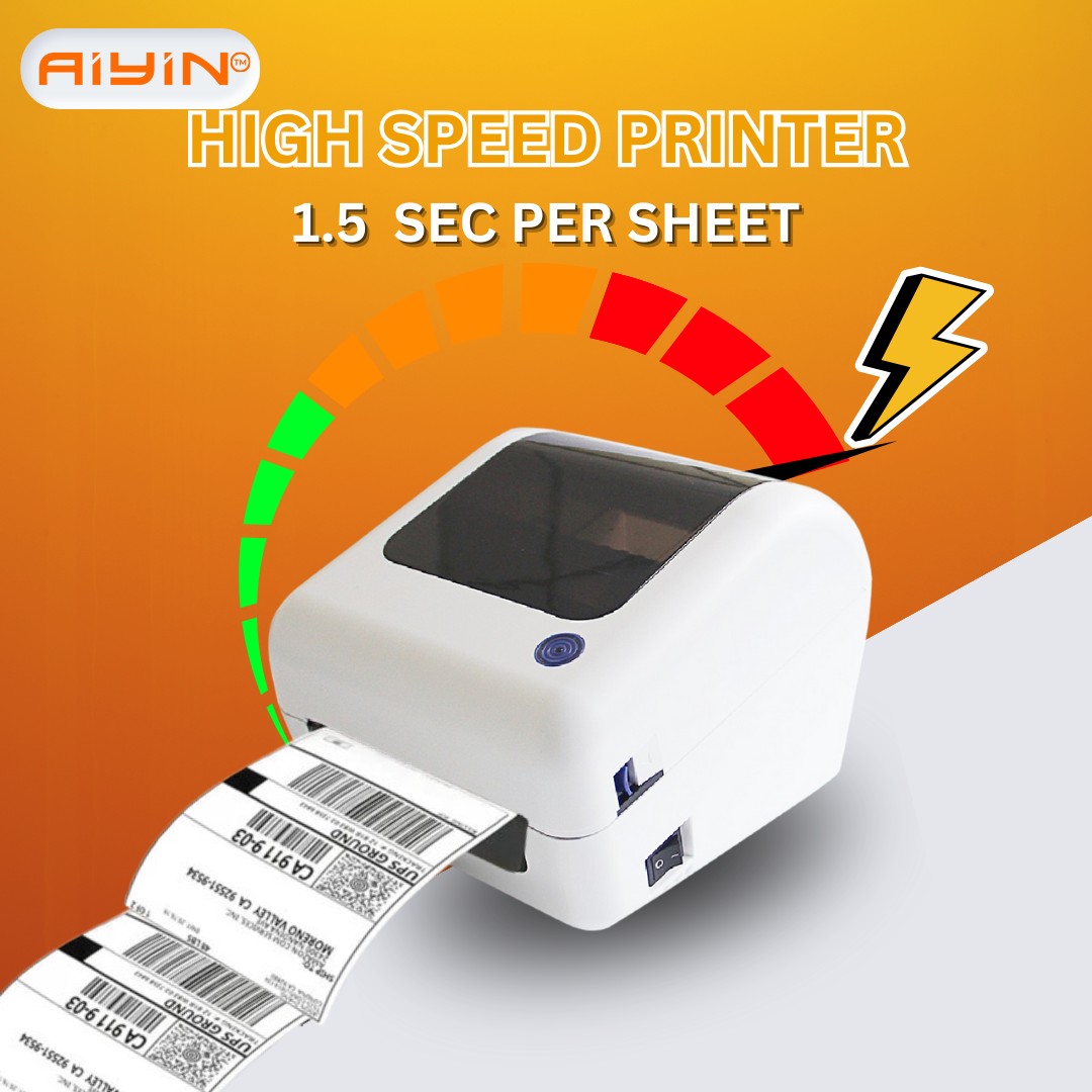 Thermal Printer A6 Bluetooth iOS Android shipping label barcode printer ...