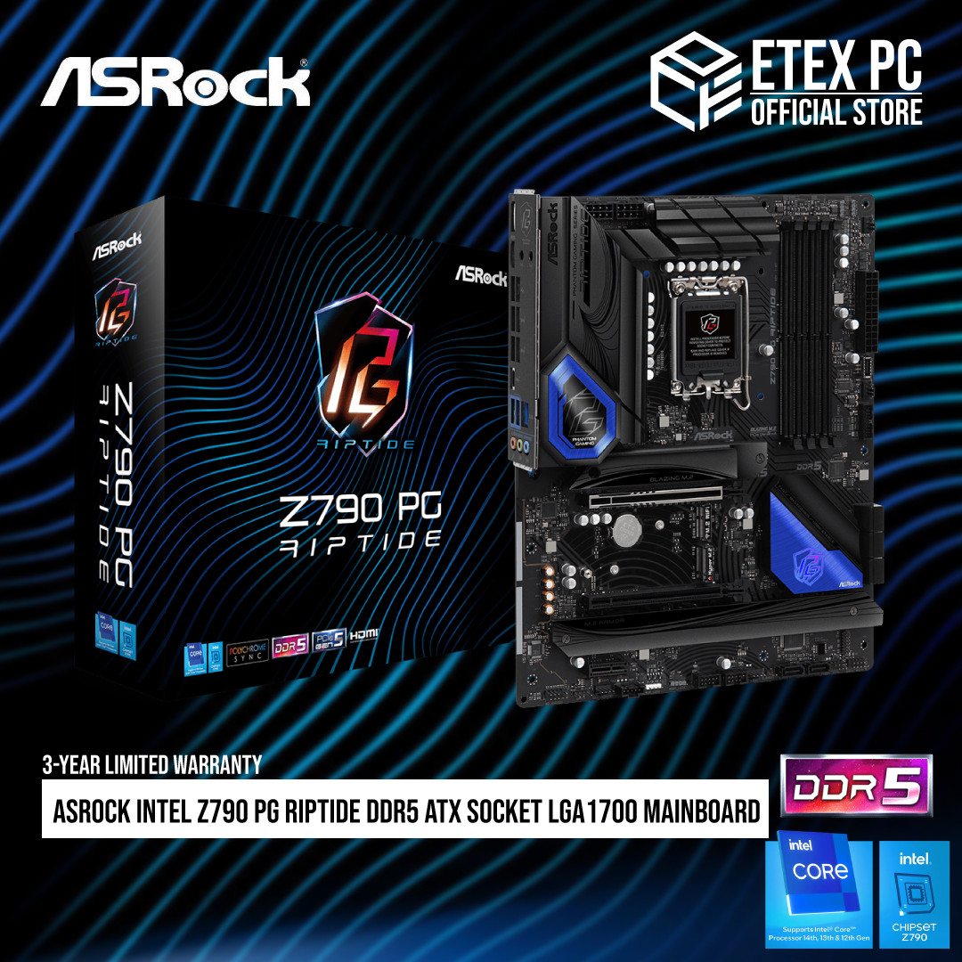 ASRock Intel Z790 PG Riptide DDR5 ATX Socket LGA1700 Mainboard # ASRK ...