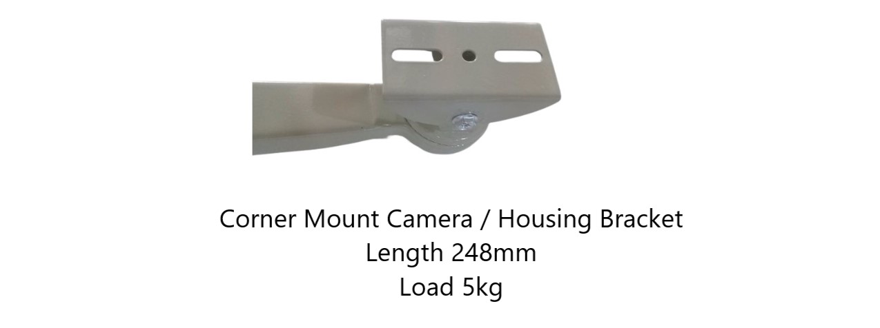Outdoor CCTV Camera Metal Housing Bracket Load 5kg Max Corner Wall use ...