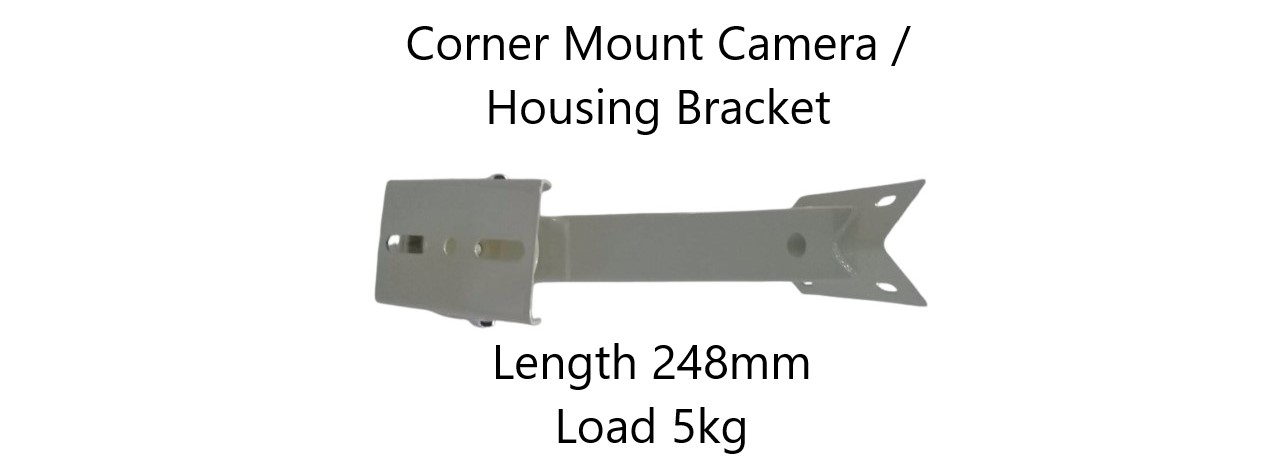 Outdoor CCTV Camera Metal Housing Bracket Load 5kg Max Corner Wall use ...