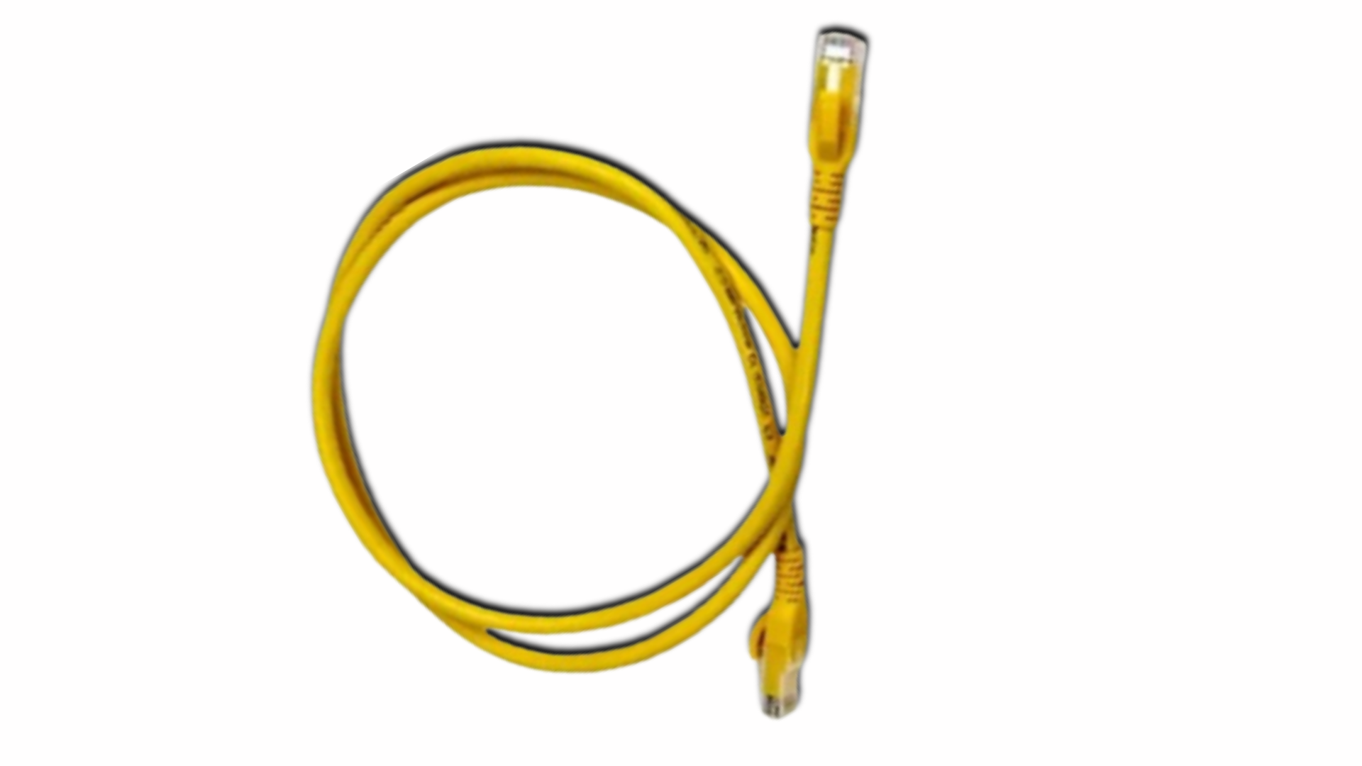 CAT6 Patch Cord Yellow 1m 1 Meter 100cm RJ45 to RJ45 LAN UTP IP Network ...
