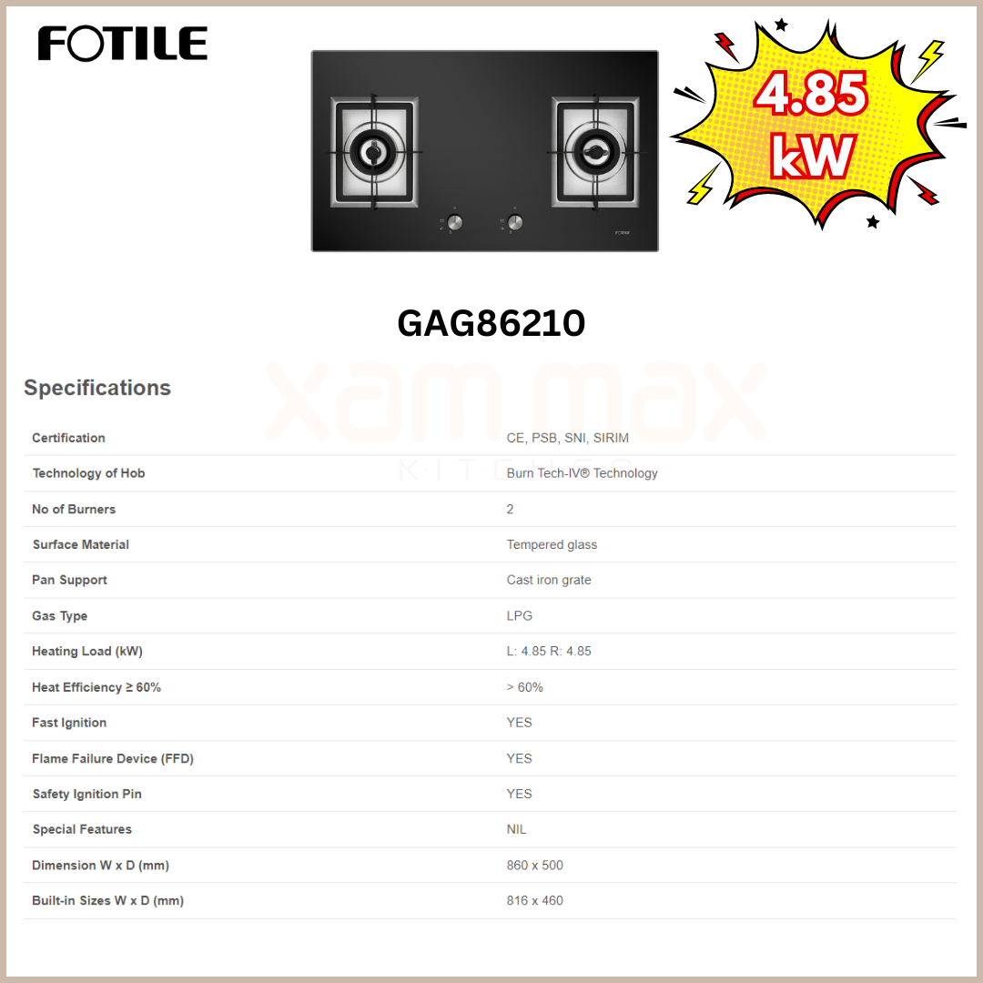 Fotile - 3 Burner Kitchen Gas Cooker Hob Build-In Cooktops / Gas Stove ...