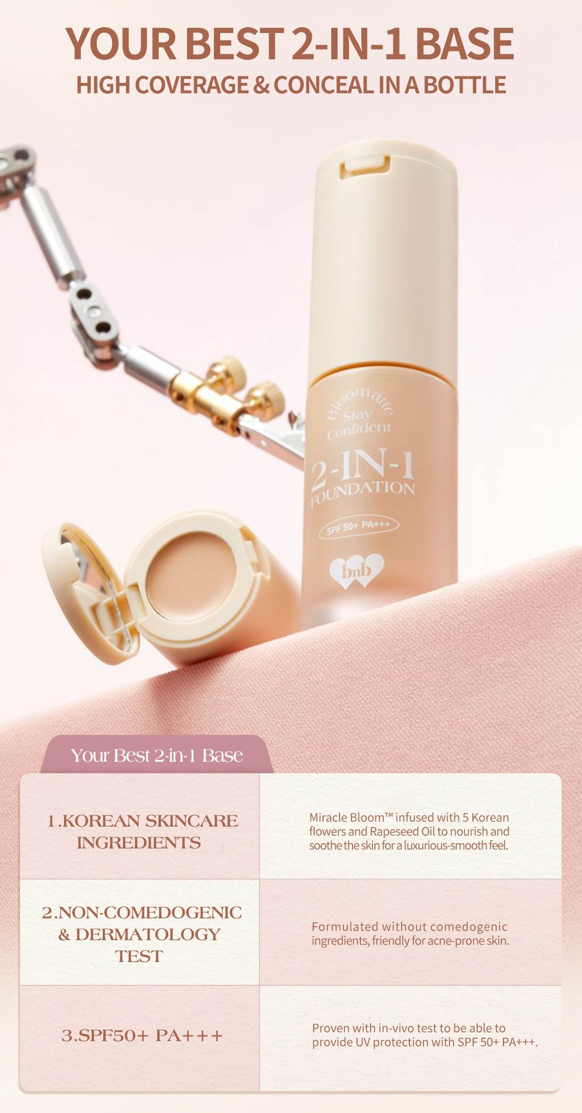 BNB barenbliss Long-Lasting Make-Up Duo - Setting spray, 2-in-1 ...