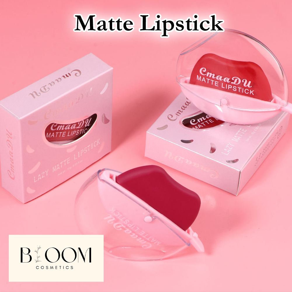 15 Colors cmaadu Long Lasting Matte Lipstick Mouth Shape Lipstick ...