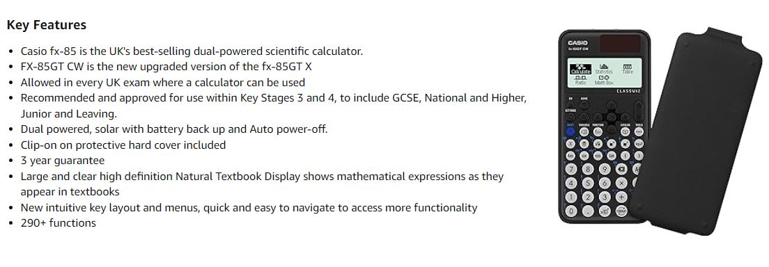 Casio FX-85GTCW Scientific Calculator, Black | Shopee Malaysia