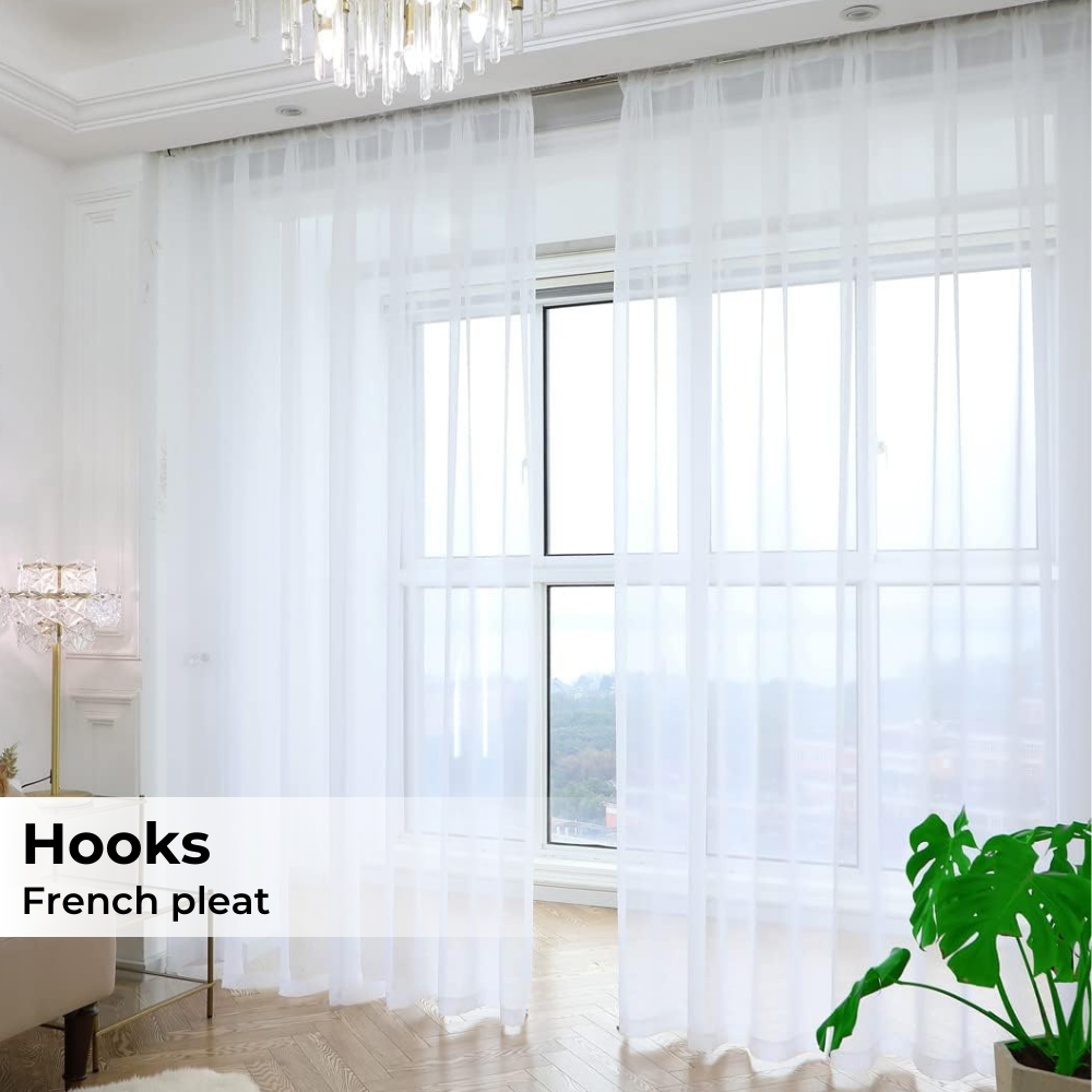 SUPERSAVE Breezy Sheer Curtain Day Curtain Daylight Langsir Sheer Putih ...