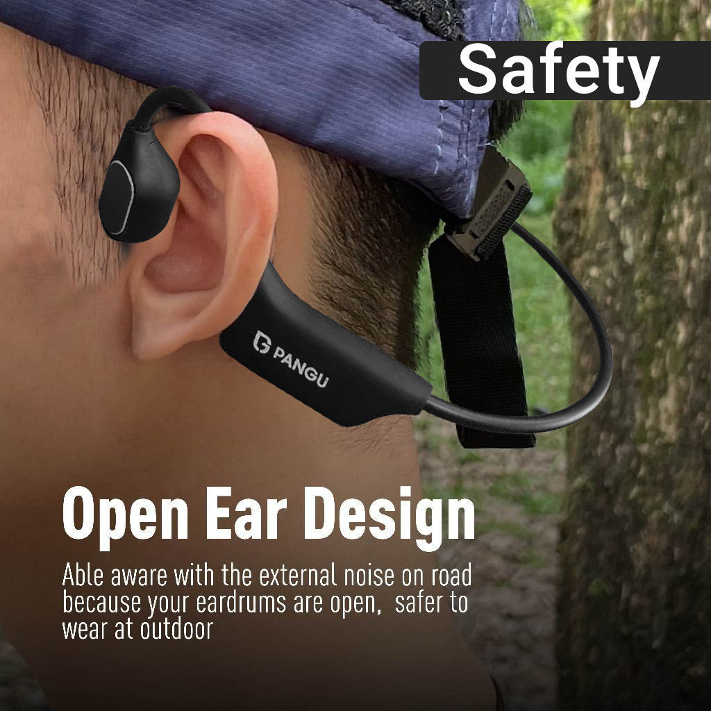 PANGU Bone Conduction Headphones Bluetooth Headphone Wireless Open Ear ...